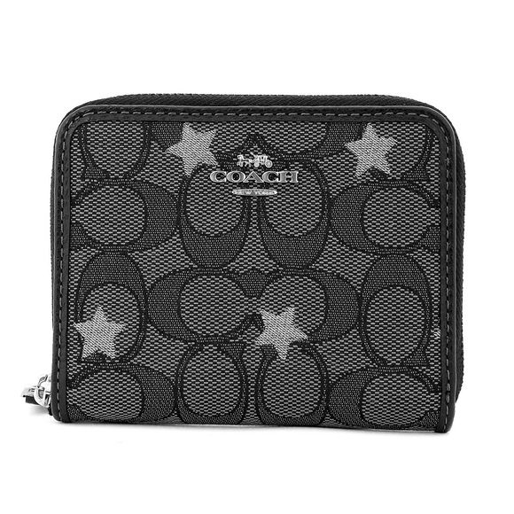 Coach | Bags | Coach Signature Jacquard Star Wallet Black | Poshmark